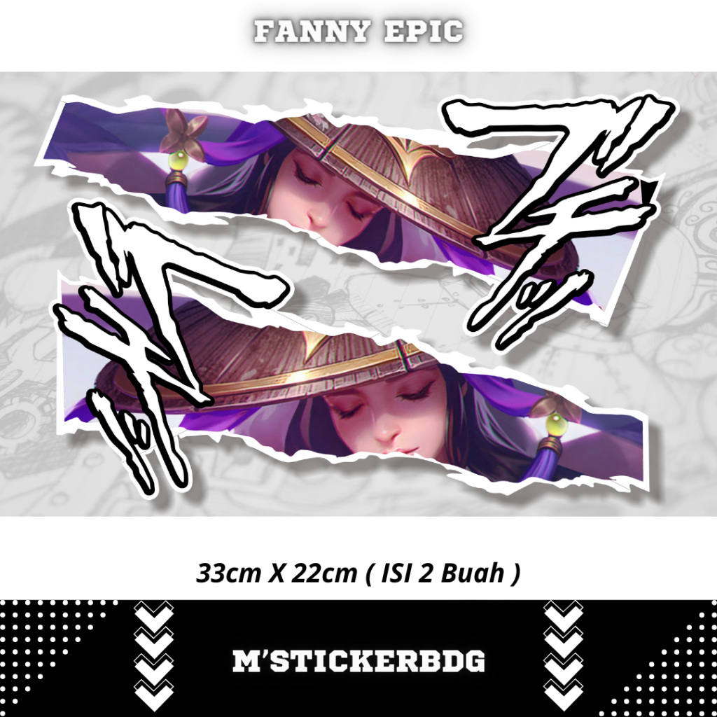 Jual Sticker Print Cutting Stiker all type motor motif Mata Anime Fanny ...