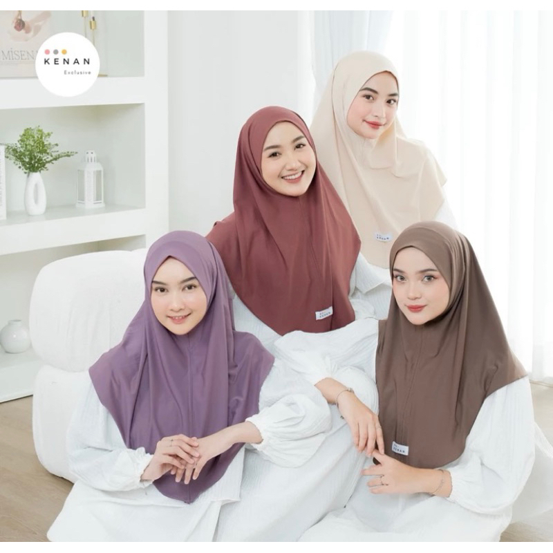 Jual KENAN - Daily Hijab CLARA Instan Size M / Bergo Non Pet Antem Matt Jersey Kenan | Shopee ...