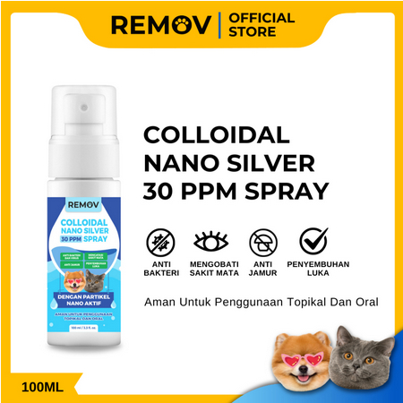Jual Remov Colloidal Nano Silver Spray 30ppm Untuk Pertolongan Pertama ...