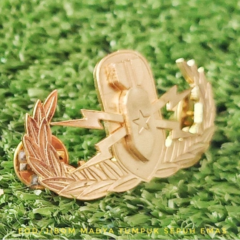 Jual Brivet Brevet Wing EOD JIBOM 100% Kuningan Tumpuk sepuh emas ...