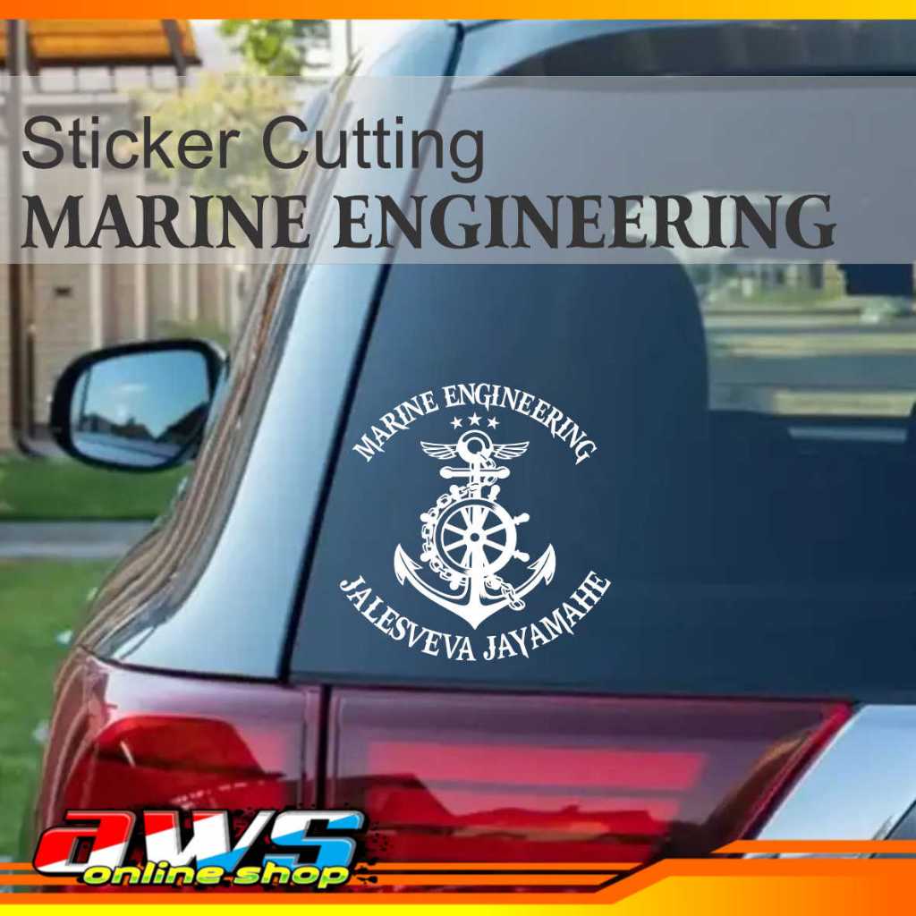 Jual Sticker Cutting Jangkar MARINE ENGINEERING | Shopee Indonesia