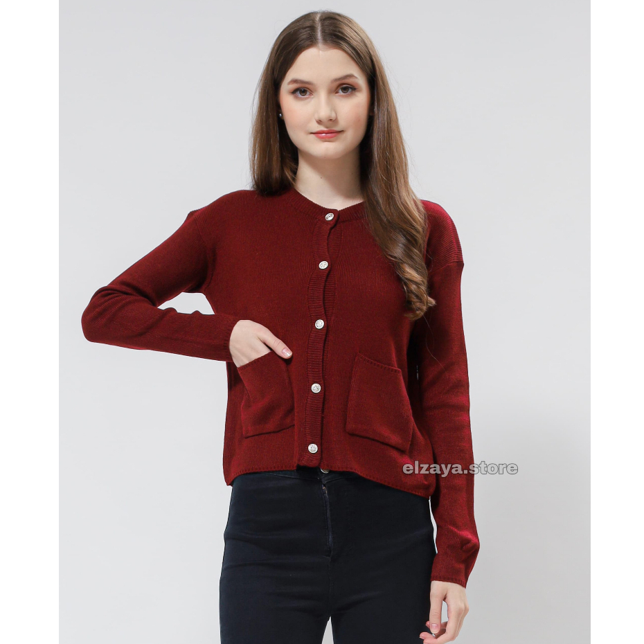 Jual Elzaya Julia Basic Cardy Top Knitwear | Kardigan Rajut Bahan Premium | Atasan Wanita ...