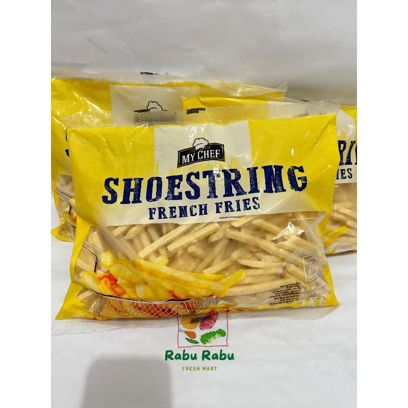 Jual KENTANG MY CHEF SHOESTRING CUT Kentang Goreng Kentang Frozen French Fries Kemasan 1 Kg ...