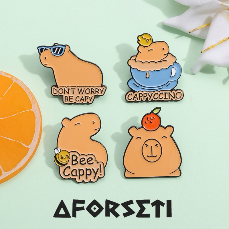 Jual PIN ENAMEL “CAPYBARA" BROS PIN / BROOCH / PIN COUPLE / PIN ...