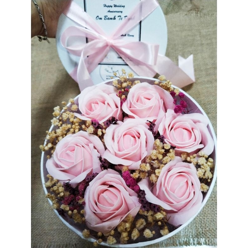 Jual bloom box soap buket bunga sabun | Shopee Indonesia