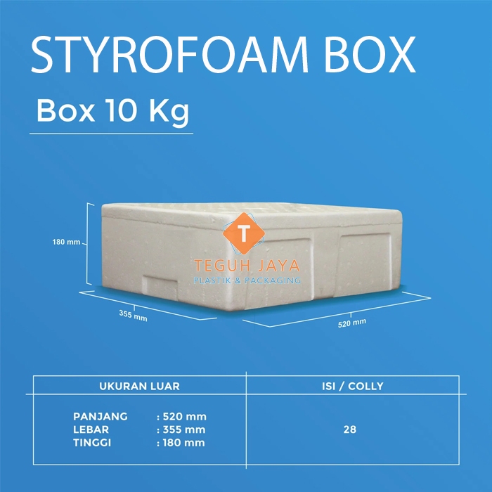 Jual Styrofoam Gabus Box AG 10 Kotak Cool Box 52x35,5x18 Kemasan 52 x ...