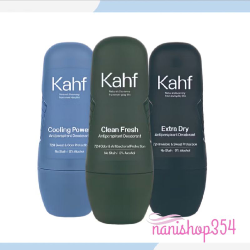 Jual kahf antiperspirant deodorant roll on 45ml/clean fresh/cooling ...