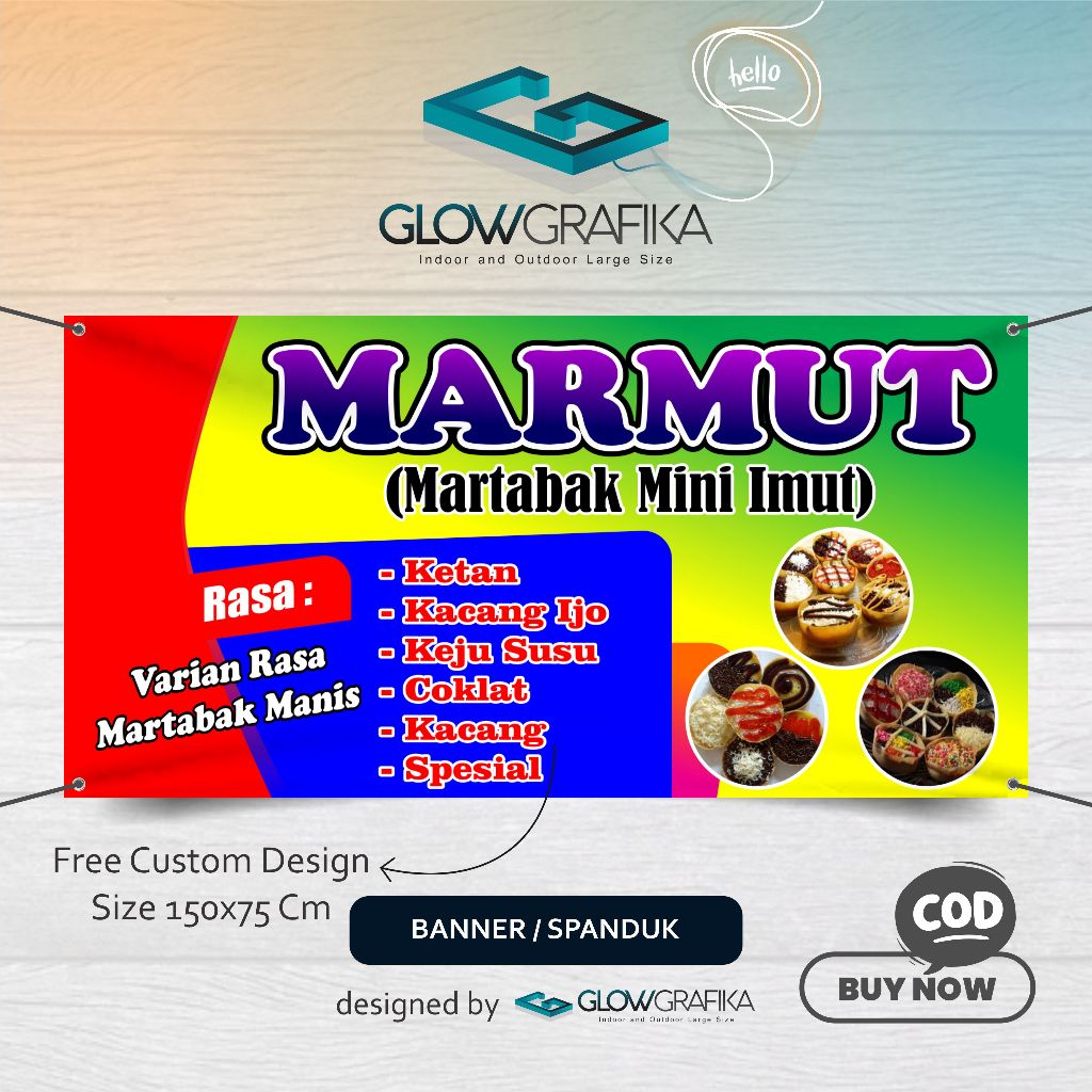 Jual Cetak Spanduk Banner Marmut ( Martabak MIni Imut ) | Shopee Indonesia
