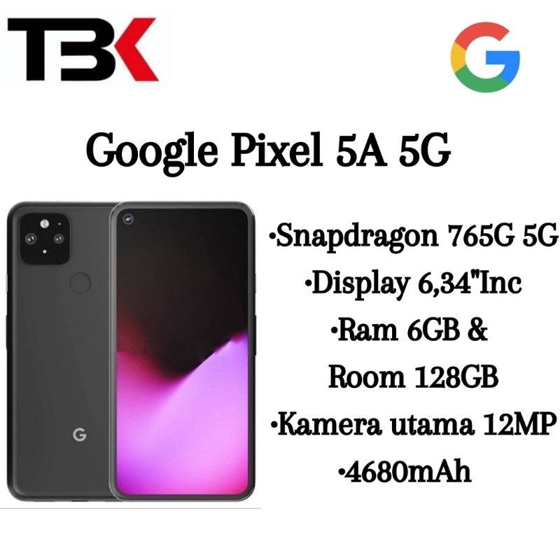Jual Google Pixel 5A 5G 6/128GB imei terdaftar sinyal permanen | Shopee ...