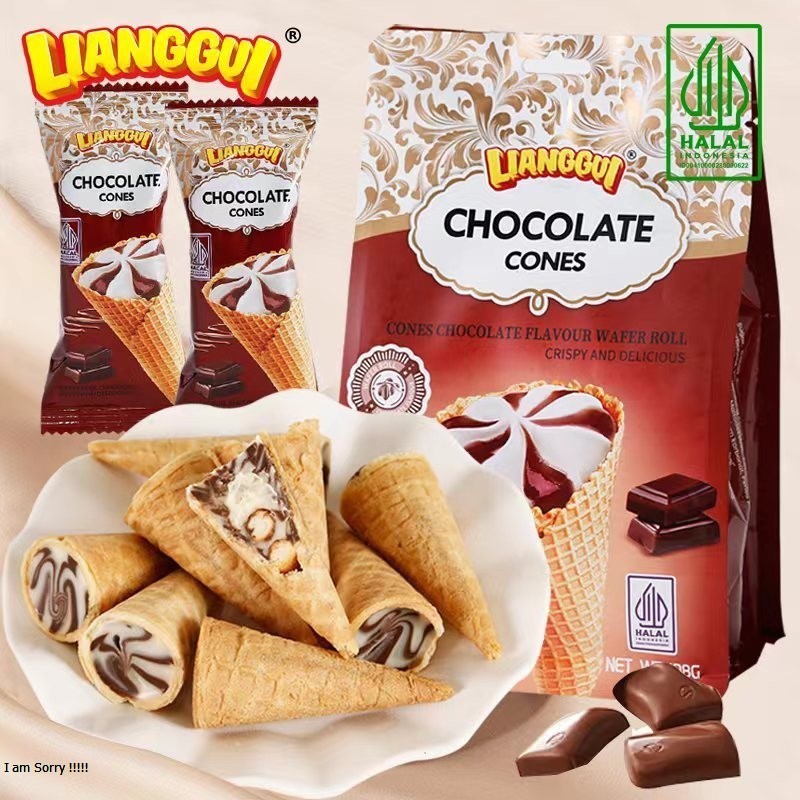 Jual [toko snack jkt ] [HALAL] Lianggui Chocolate Cones 108g Chocolates ...