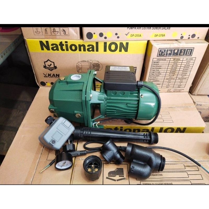 Jual pompa air jet pump national ion dp 255 buat kedalaman 30 meter ...