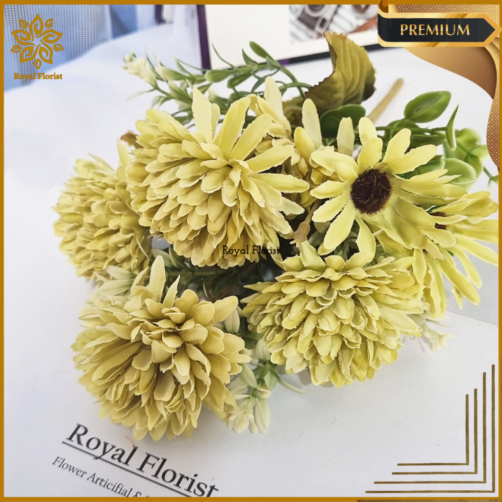 Jual Bunga Pompom Mix Crysan X6/Bunga Hias Hantaran/Bunga Buket Murah ...