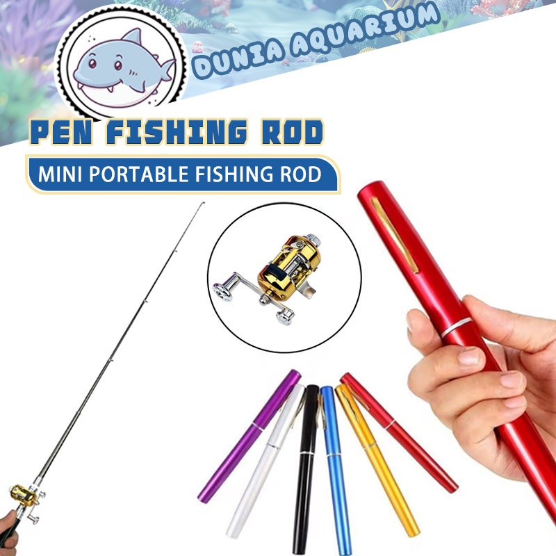 Jual Mini Fishing Rod Pen Portable Rod Pen Joran Pancing Pulpen ...