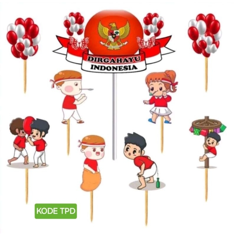 Jual Topper HUT RI Topper Dirgahayu RI Topper Tumpeng 17an Topper ...