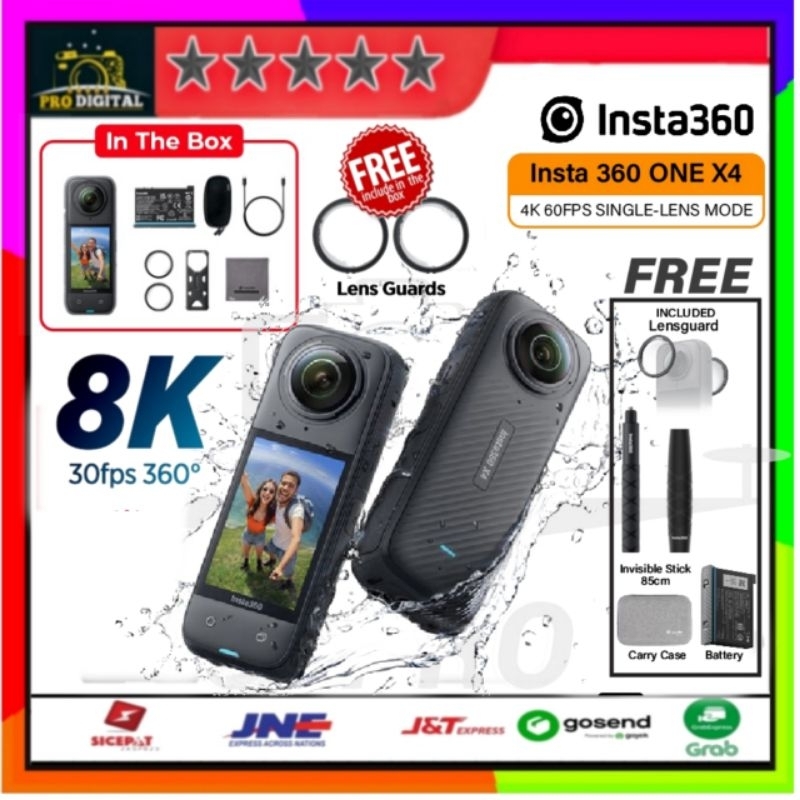 Jual Insta360 X4 8K Action Camera AI Insta 360 X4 A.I Garansi Resmi | Shopee Indonesia