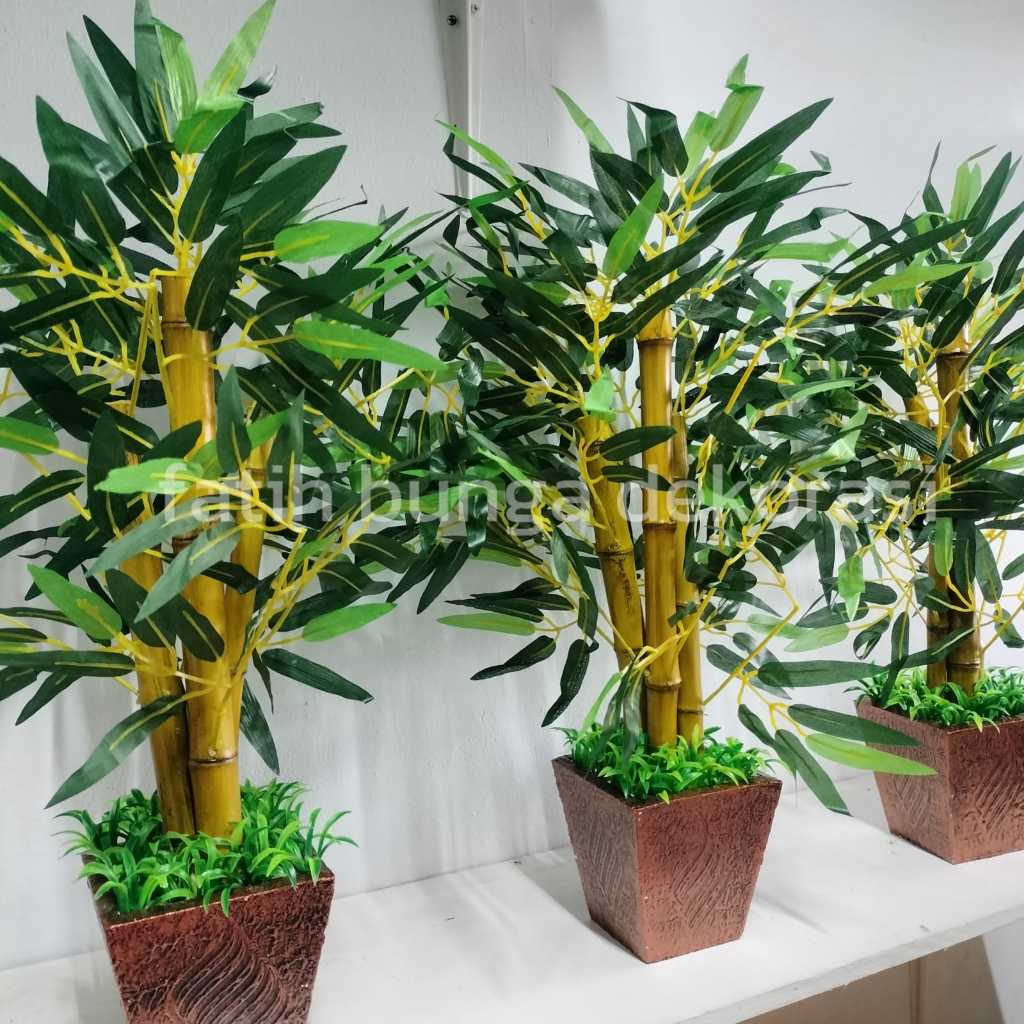 Jual Pohon Bambu Mini/Pohon artificial/Pohon hias plastik/Lengkap ...