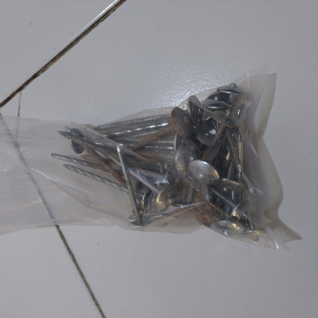 Jual Paku Seng/Paku Seng Ulir/Paku Payung/Paku Asbes Curah | Shopee ...