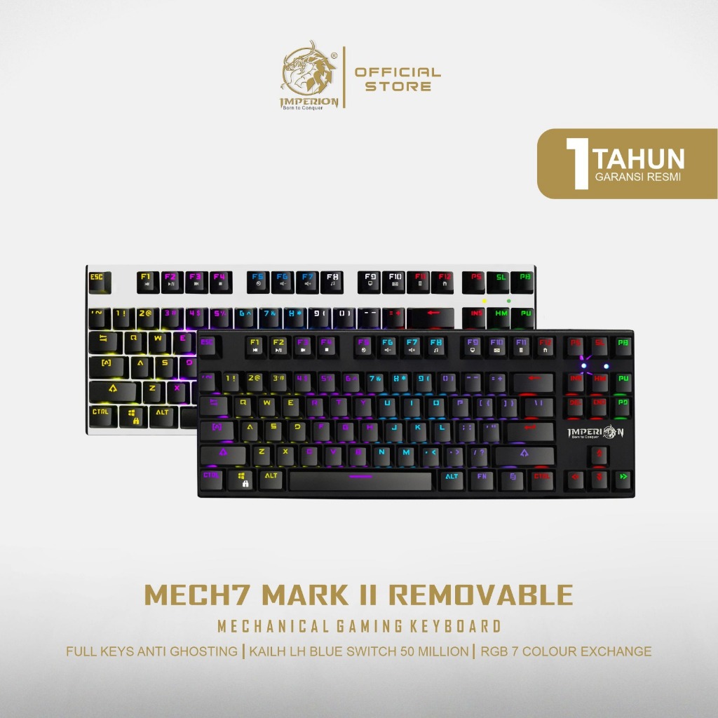Jual Imperion Mech 7 Mark2 Hotswap Keyboard | Shopee Indonesia