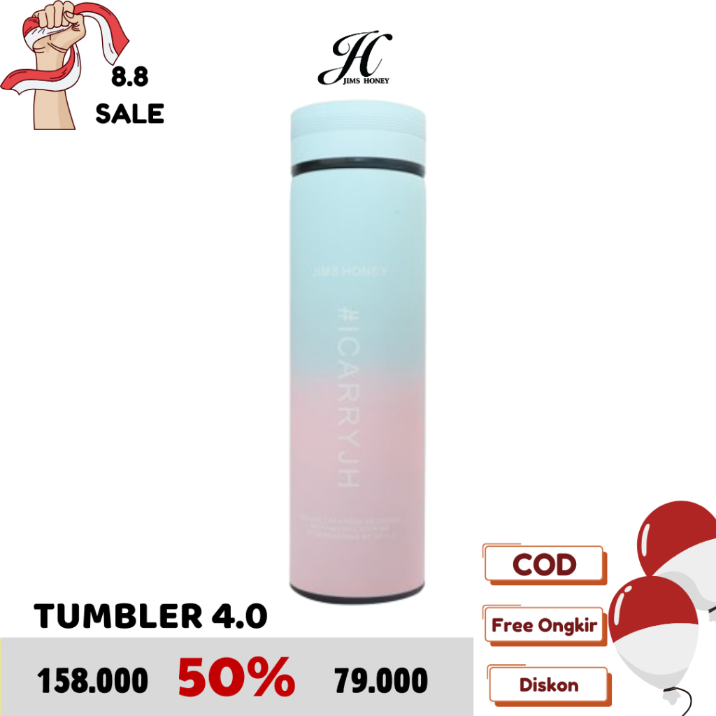 Jual TUMBLER JIMSHONEY NEW VERSI 4.0 BOTOL MINUM ECO FRIENDLY | Shopee ...
