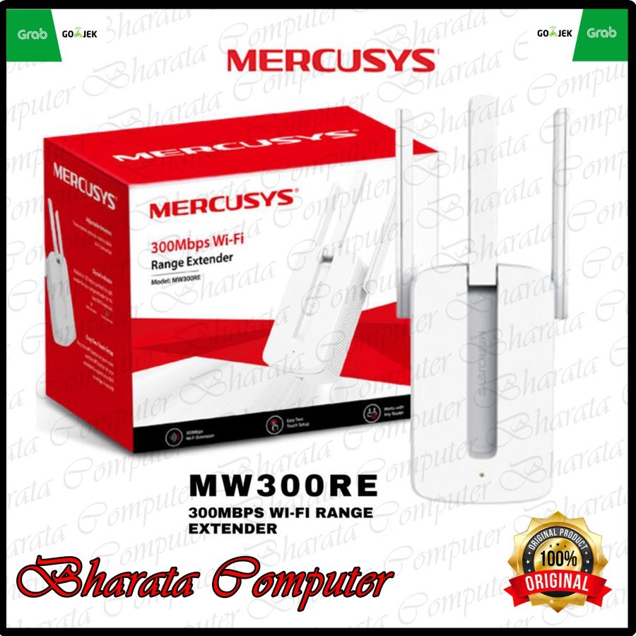 Jual Mercusys MW300RE 300Mbps WIFi Range Extender MW 300 RE | Shopee ...
