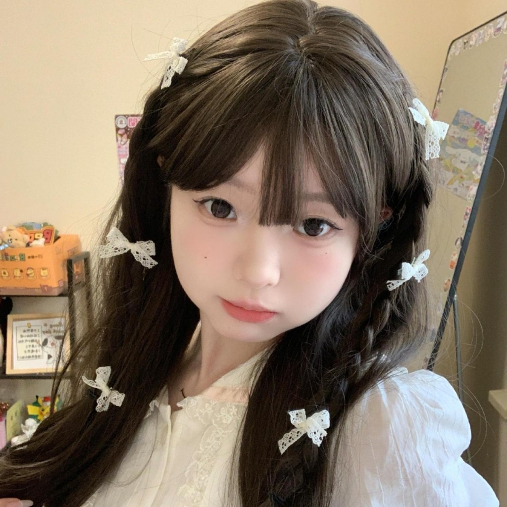 Jual KLIP PITA RAMBUT MINI RENDA WARNA PUTIH STYLE JENNIE BLACKPINK ...