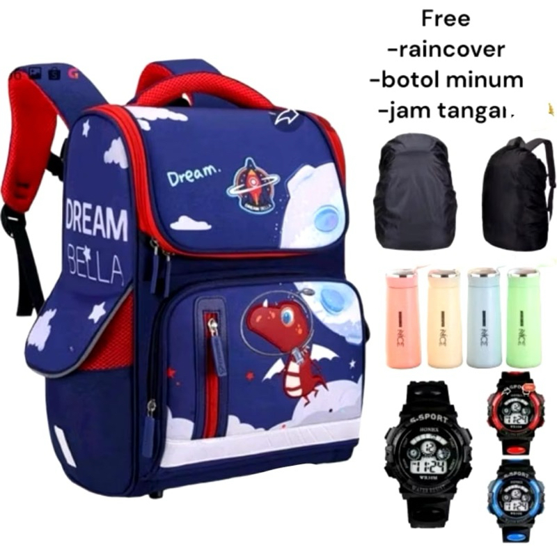 Jual 2022 Tas Sekolah Anak-anak Tahan Air untuk Anak Laki-laki Perempuan Anak-anak Tas Sekolah ...