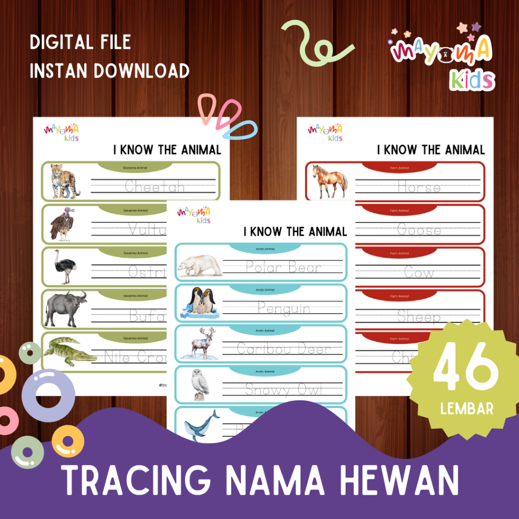 Jual [Mayoma Kids]DIGITAL FILE PDF ONLY - Lembar Aktivitas Menulis Kata ...