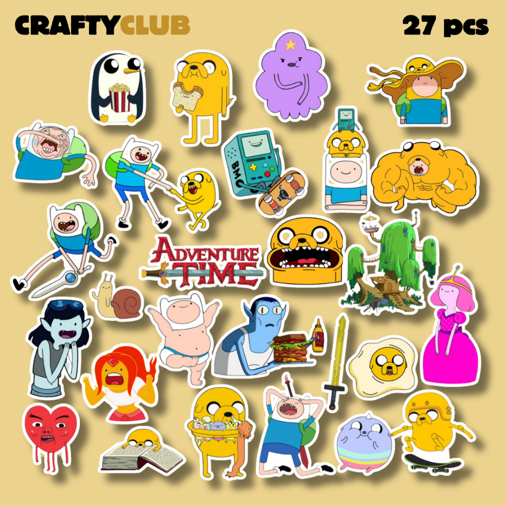 Jual Adventure Time Vinyl Sticker WaterProof and ScratchProof 27 PCS ...
