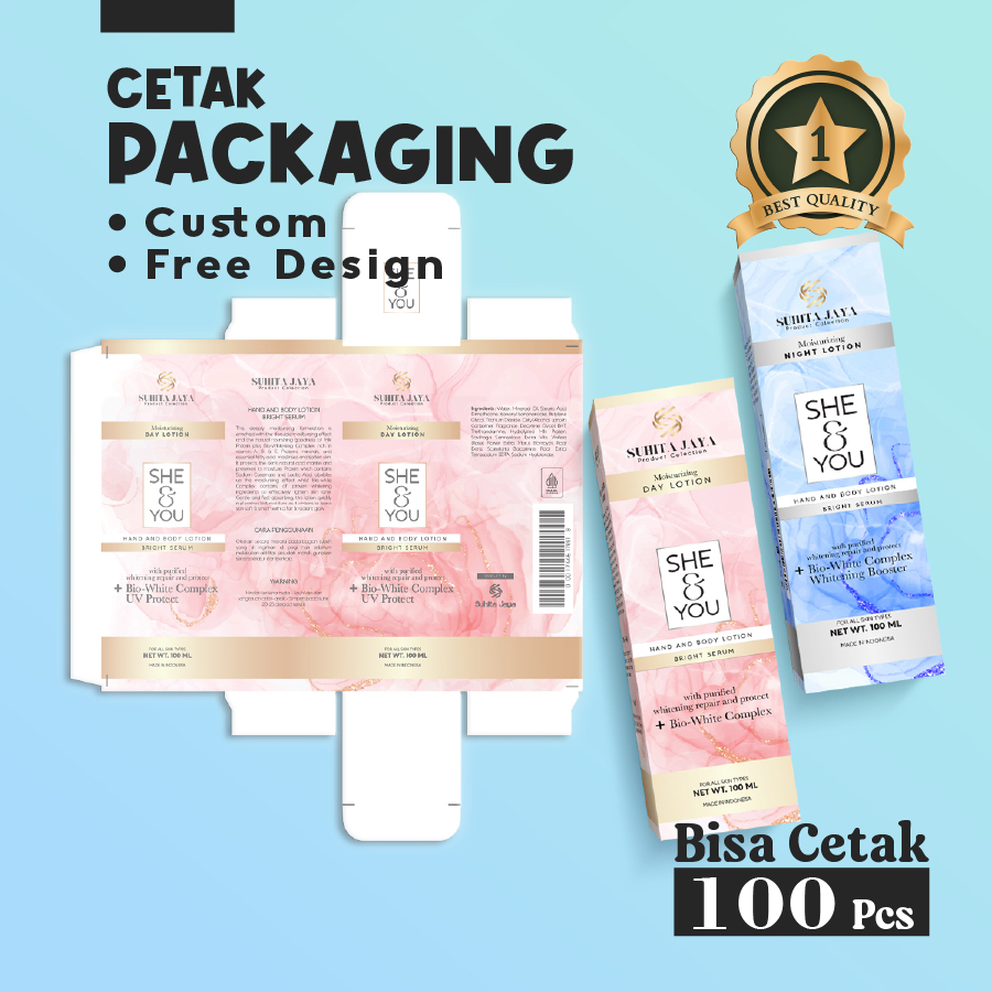 Jual Cetak Kemasan / Free desain / Custom Packaging | Shopee Indonesia