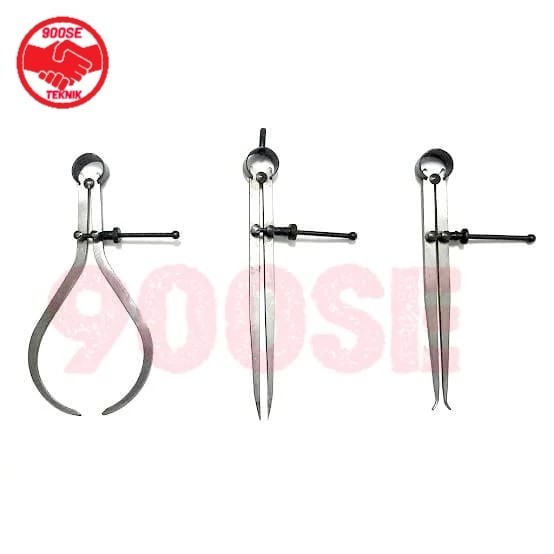 Jual Jangka Bubut Stelan Luar / Dalam / Lurus | Spring Caliper Divider Outside Inside | 100-300 ...