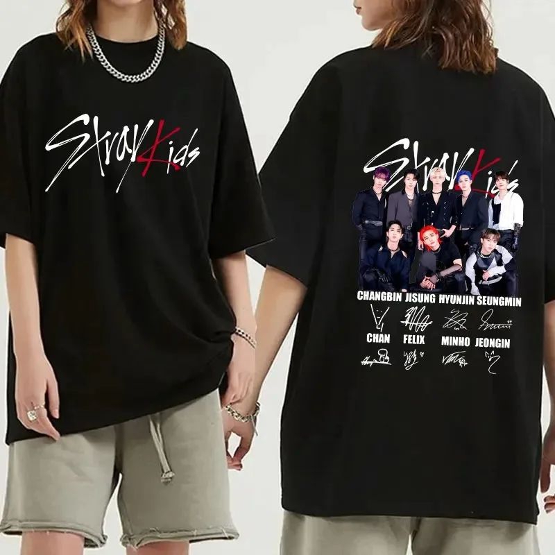 Jual Kaos Stray Kids Kpop Skzoo Skz Tanda Tangan All Member Straykids ...