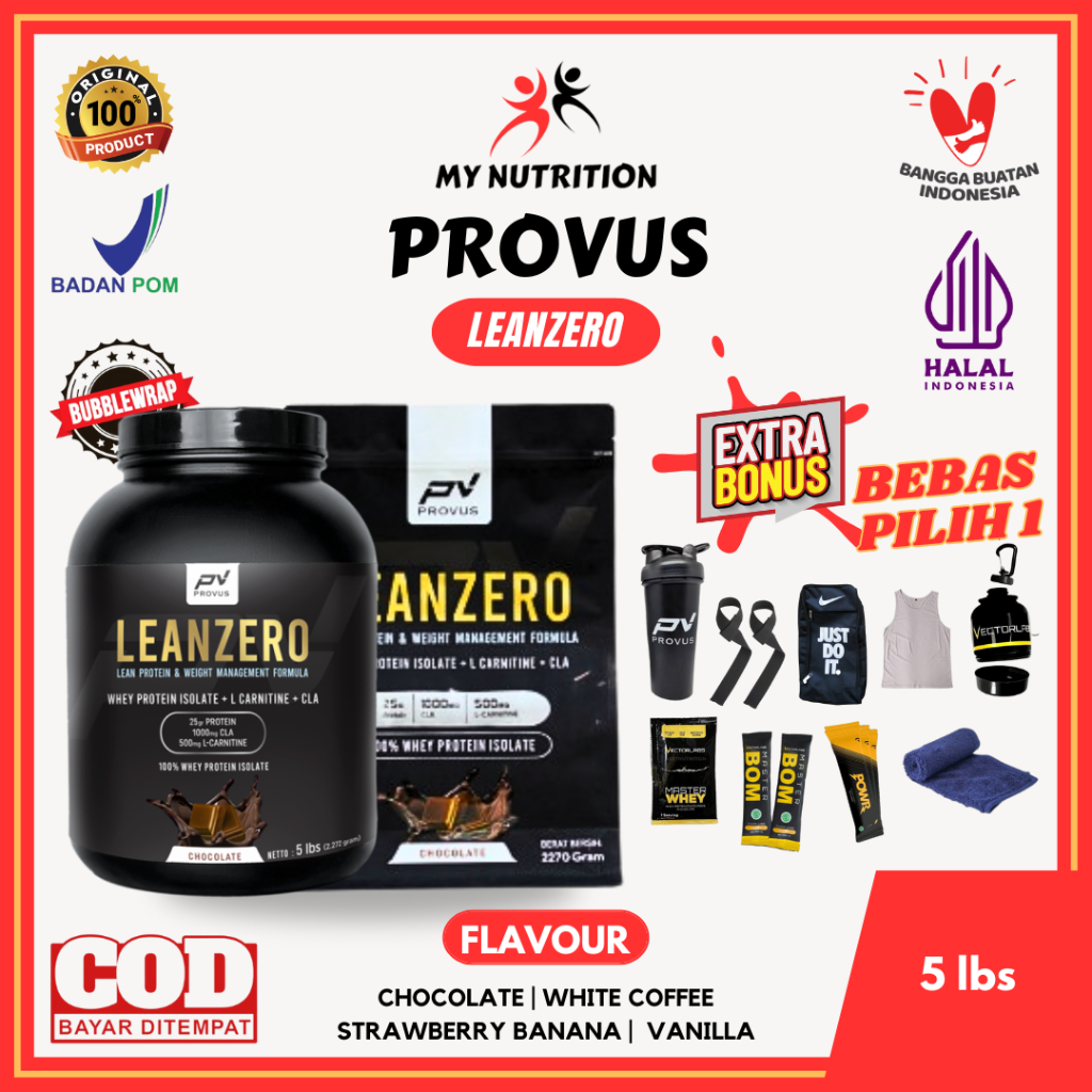 Jual Provus Leanzero Lean Zero 5 lbs Susu Suplemen Whey Protein Isolate ...