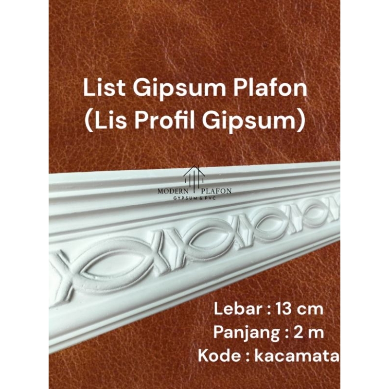 Jual List gypsum motif kacamata 13 cm / list profil gypsum plafon ...