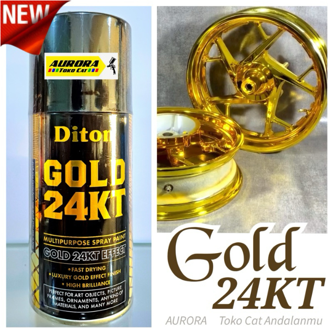 Jual Pilok Diton Cat Semprot Gold 24Kt 150cc 300cc Series Emas Spray ...