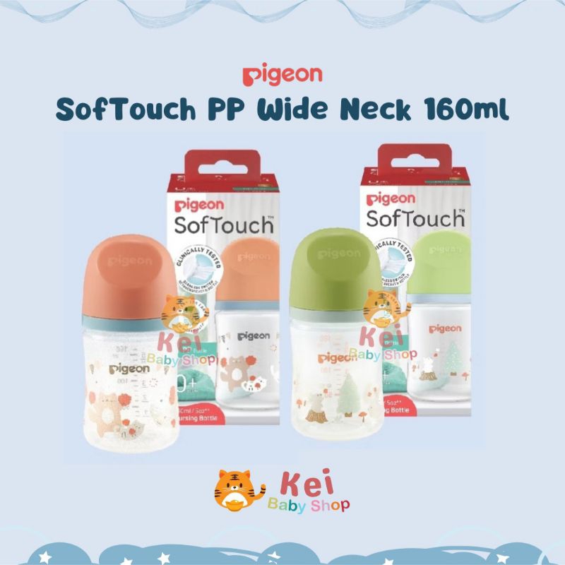 Jual Pigeon SofTouch PP Wide Neck Karakter 160ml 240ml / Botol Susu Pigeon Wide Neck | Shopee ...