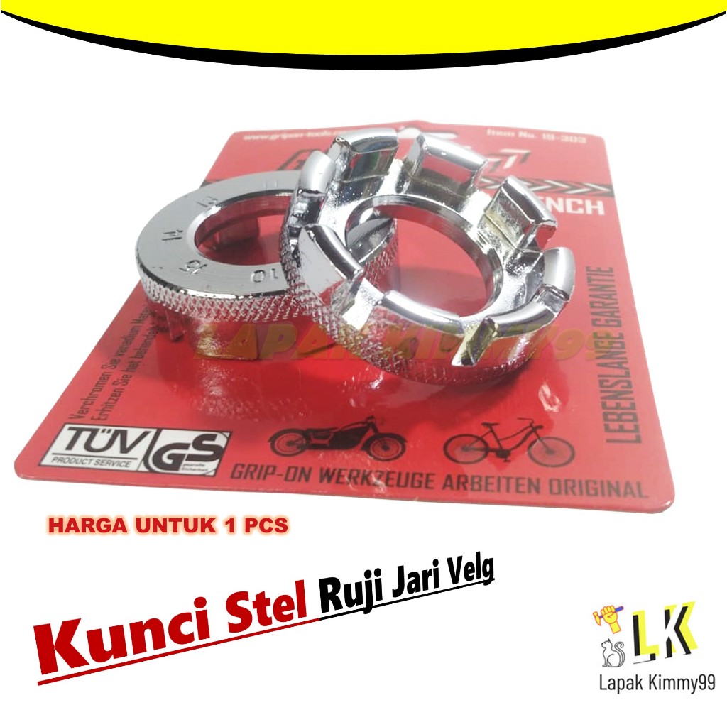 Jual GRIP ON KUNCI SETELAN STEL JARI JARI JERUJI SETEL VELG PELEG PELEK ...