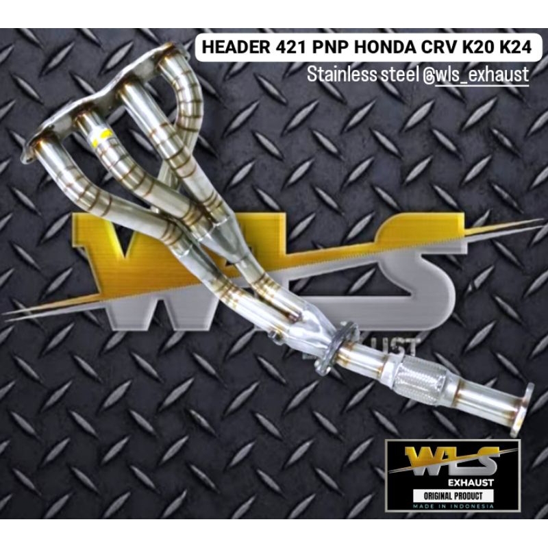 Jual HEADER HONDA CRV K20 K24 CIVIC FD2 TYPE 4.1 PNP WLS EXHAUST SYSTEM ...