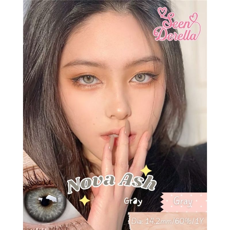 Jual NEW Softlens NOVA ASH GRAY arabian look size 14.2mm ready normal ...