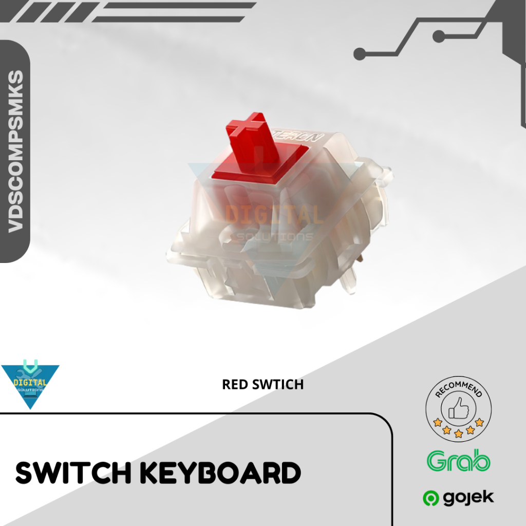 Jual SWITCH RED TOMBOL KEYBOARD MECHANICAL GATERON 2 PIN | Shopee Indonesia