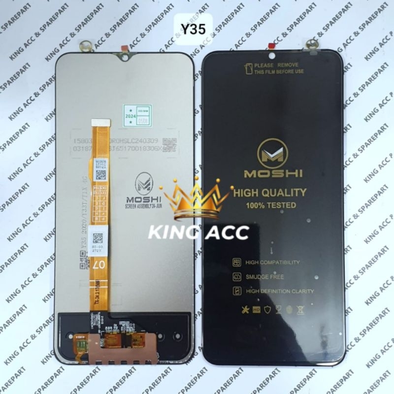 Jual LCD PLUS TOUCHSCREEN VIVO Y35 2022 ORIGINAL | Shopee Indonesia