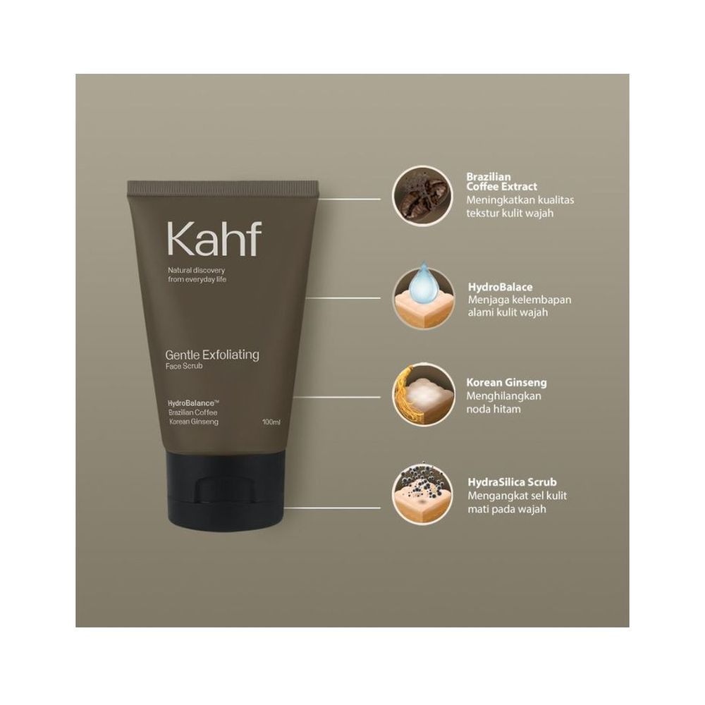 Jual Kahf Gentle Exfoliating Face Scrub 100 ml | Shopee Indonesia