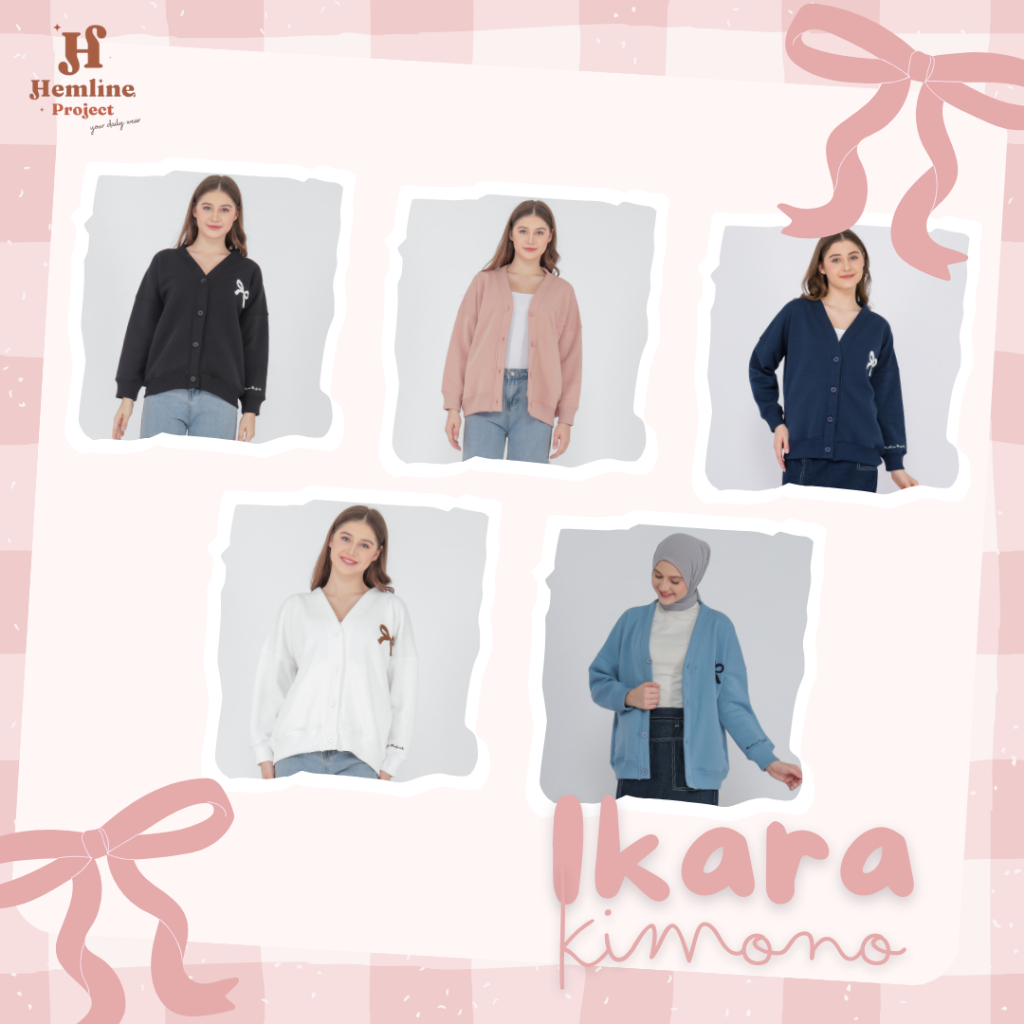 Jual Ikara Kimono Cardigan by Hemline Project | Shopee Indonesia