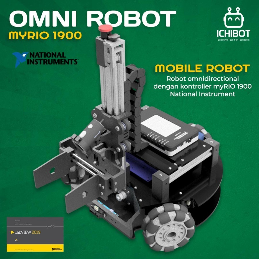 Jual Mobile Robot Omnidirectional myRIO 1900 Omni National Instrument ...