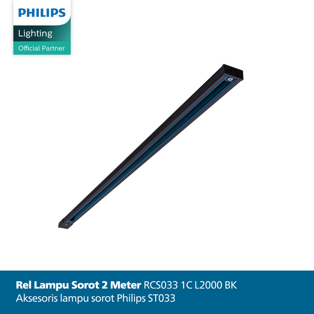 Jual Philips Rel Lampu Sorot Indoor 2 Meter RCS033 Hitam | Shopee Indonesia