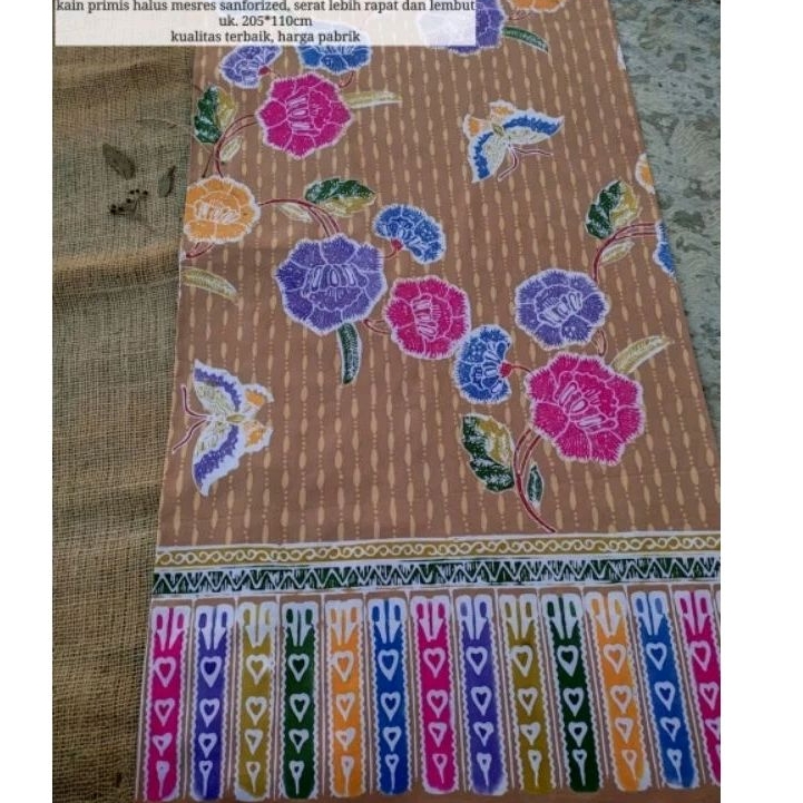 Jual Kain Batik Encim Coklat Premium Seragam Bridesmaids Atasan Baju ...