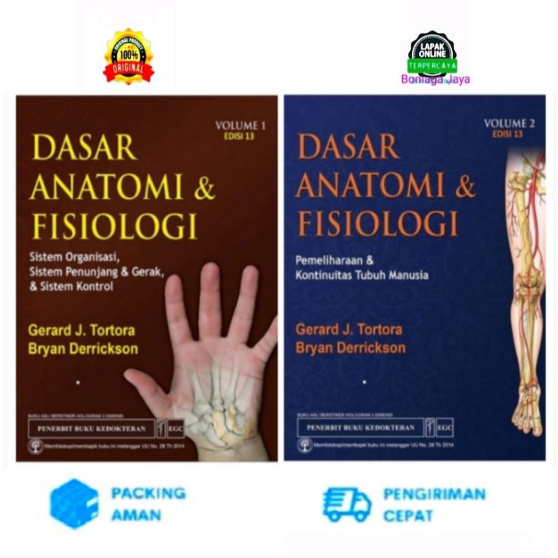Jual {ORIGINAL} Dasar Anatomi dan Fisiologi Volume 1 & 2 Edisi 13 - Tortora | Shopee Indonesia