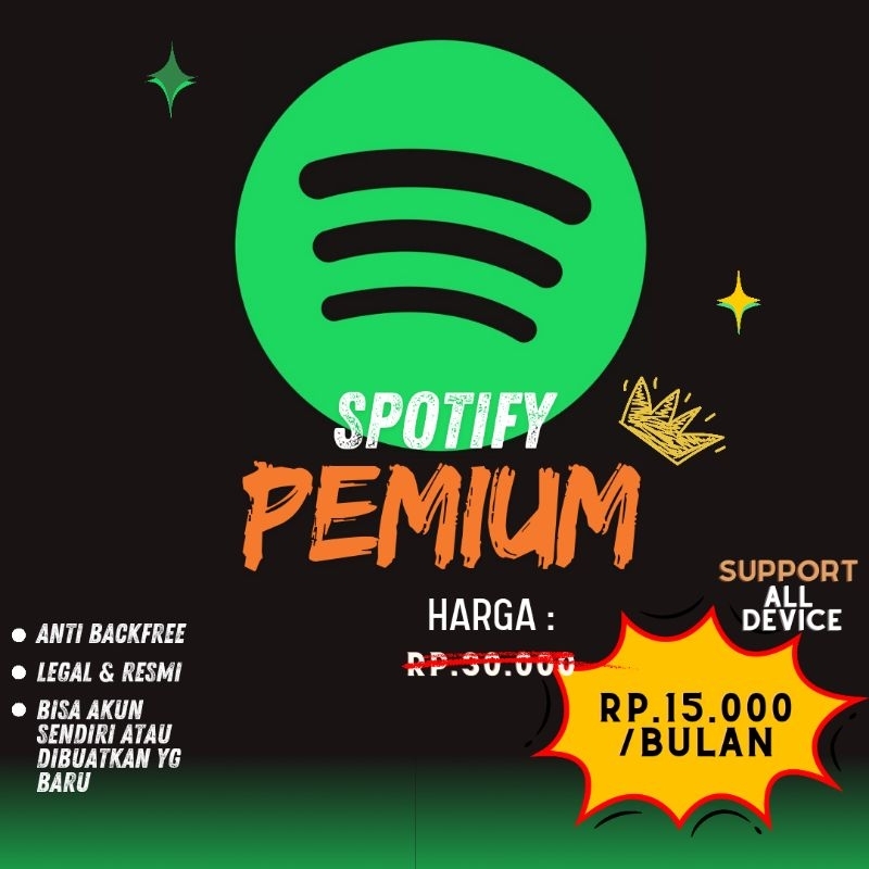 Jual Versi Baru!! Promo Spotify PREMIUM 2024 | Shopee Indonesia
