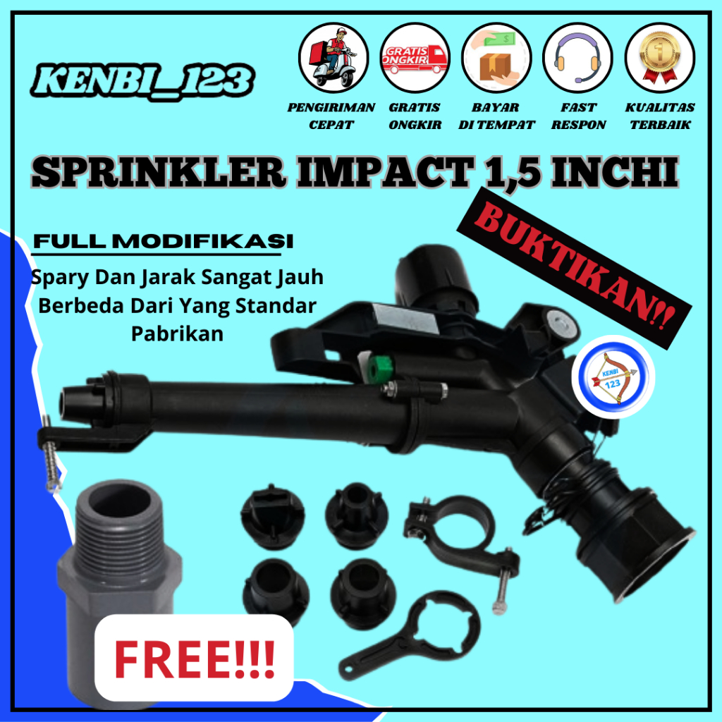 Jual SPRINKLER PERTANIAN SPRINKLER TAMAN SPRINKLER BIG GUN IMPACT RAIN ...