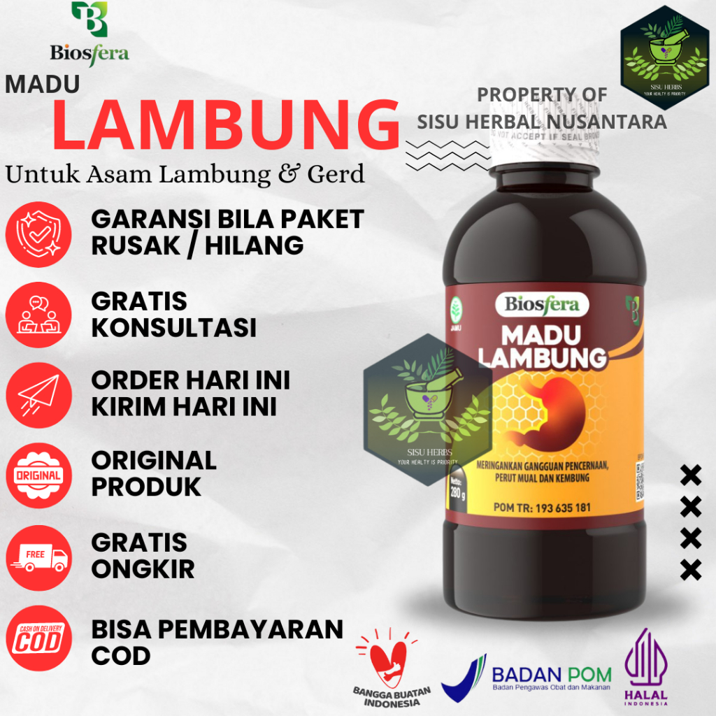 Jual BIOSFERA Madu Biomaag Biomag Madu Lambung Asam Lambung Bio Maag ...