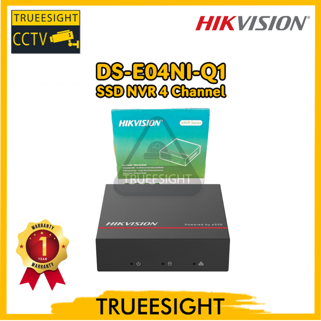 Jual Hikvision eNVR E04NI-Q1 SSD NVR 4 Channel | Shopee Indonesia